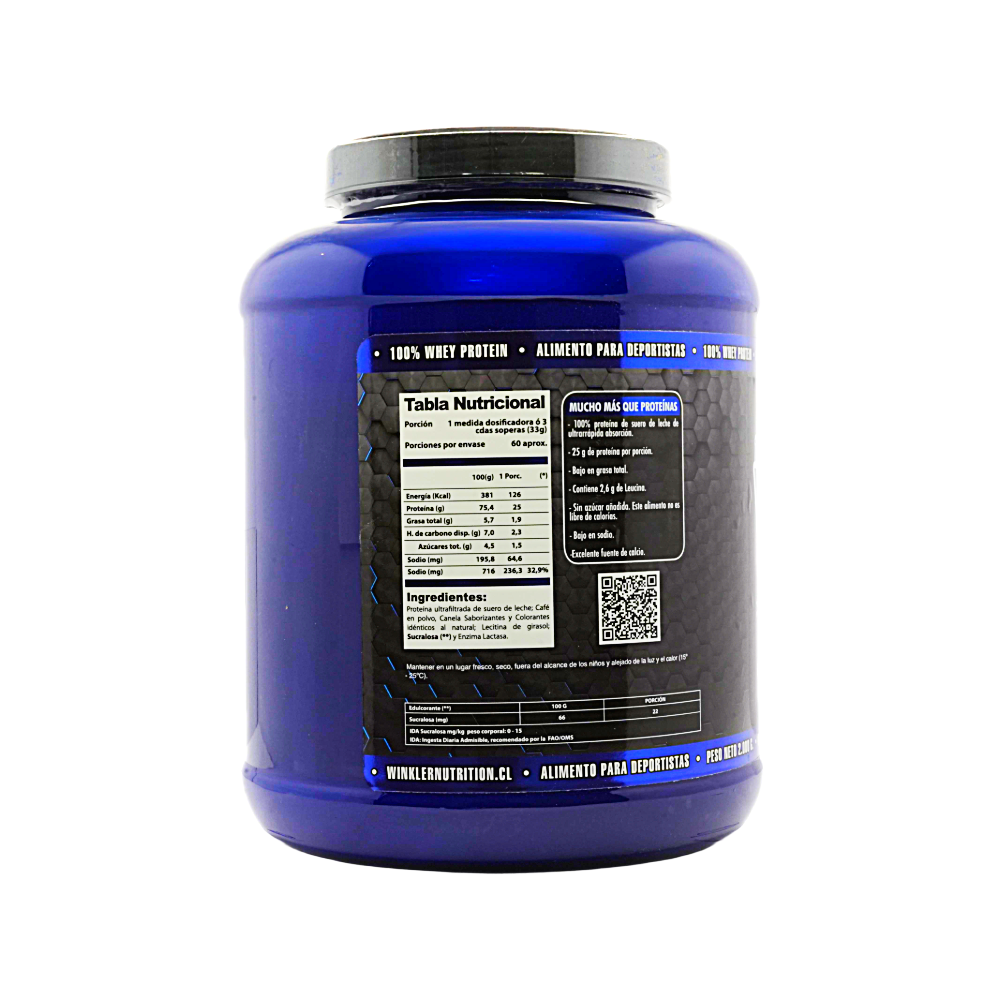 Proteína Whey Pro Win 2 kg - 60 Porciones – Winkler Nutrition
