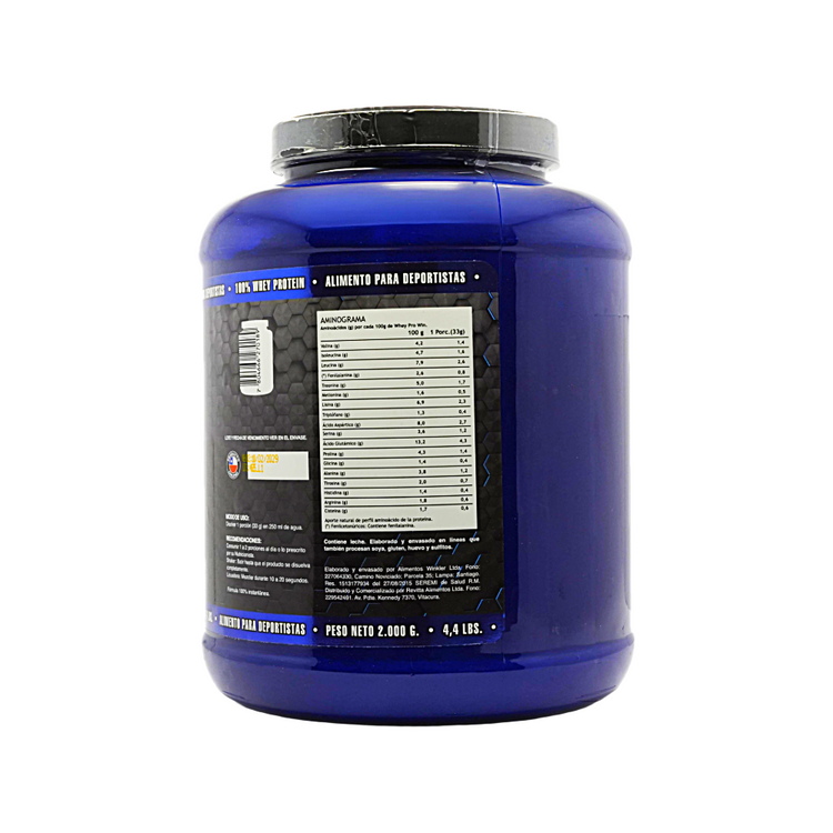 Proteína Whey Pro Win 2 kg - 60 Porciones – Winkler Nutrition