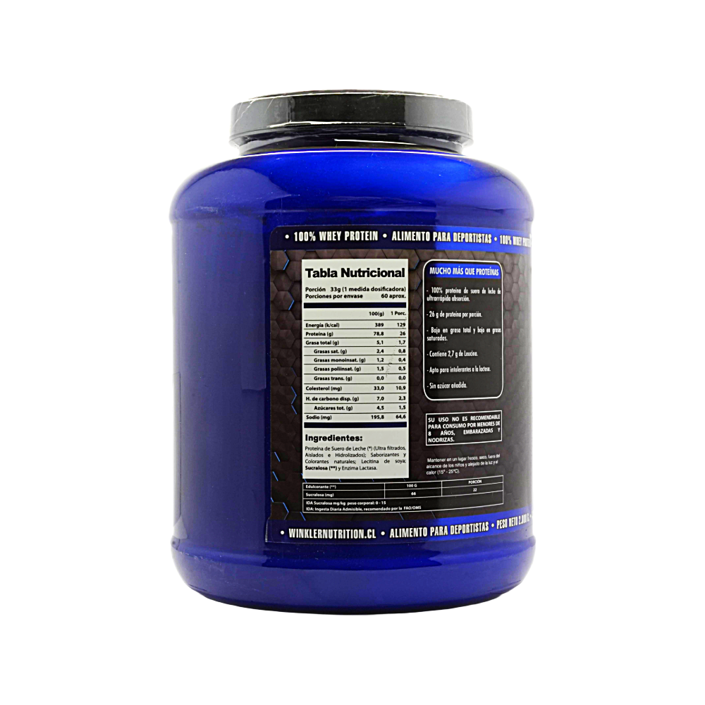 Proteína Whey Pro Win 2 kg - 60 Porciones – Winkler Nutrition
